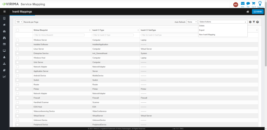 Ivanti Neurons for Service Mapping | Virima