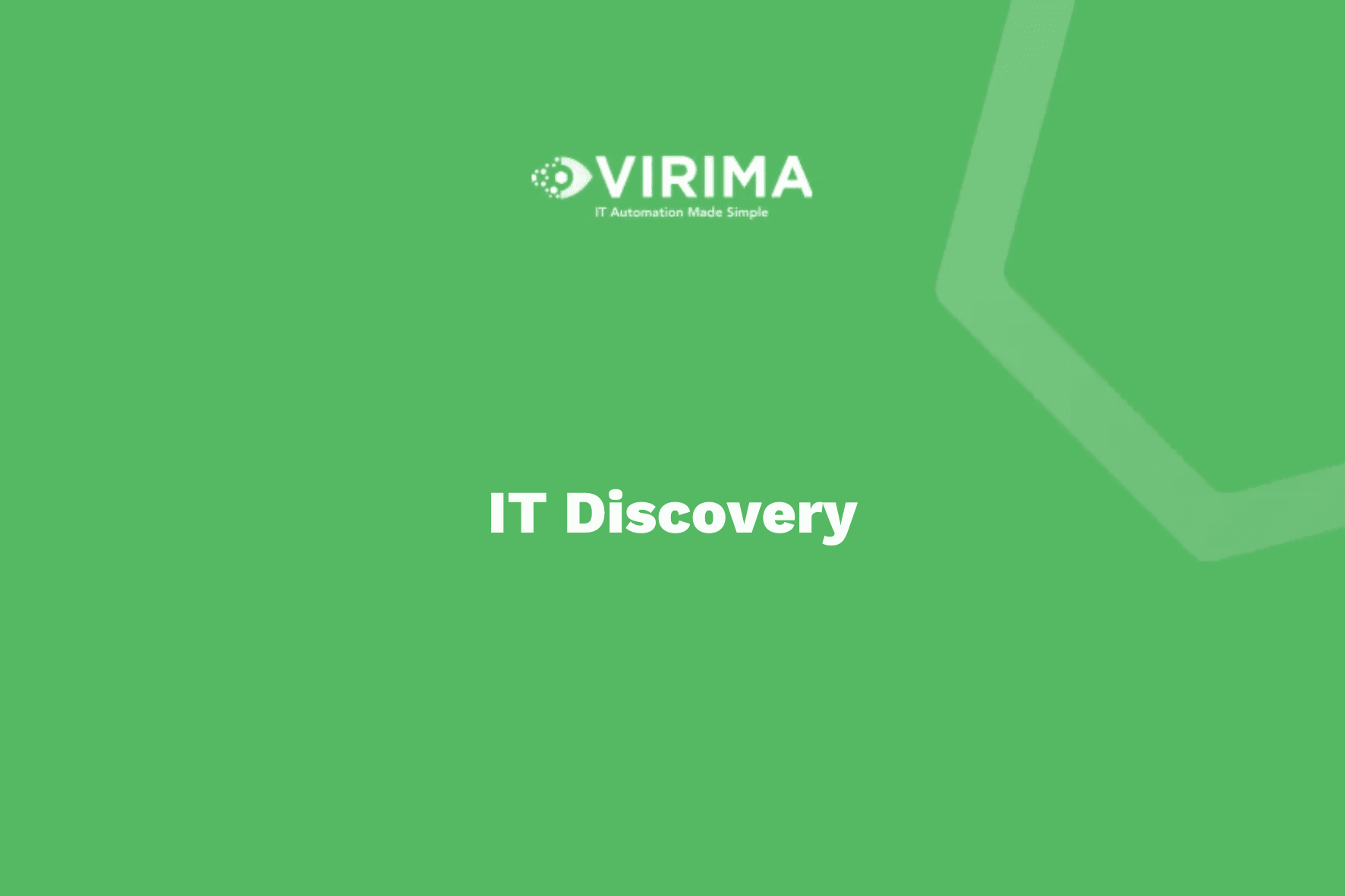 IT Discovery Software — Agent-Based, Agentless & API | Virima